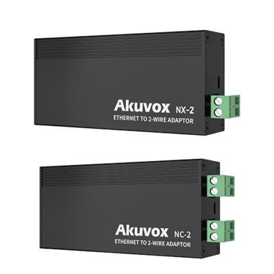 AV-NX-2-KIT Akuvox Ethernet to 2 wire converter POE with In Kit – Tecsmarts