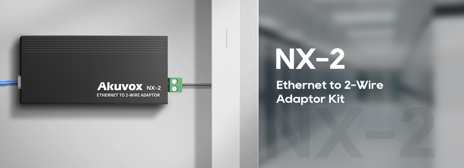 AV-NX-2-KIT Akuvox Ethernet to 2 wire converter POE with In Kit – Tecsmarts