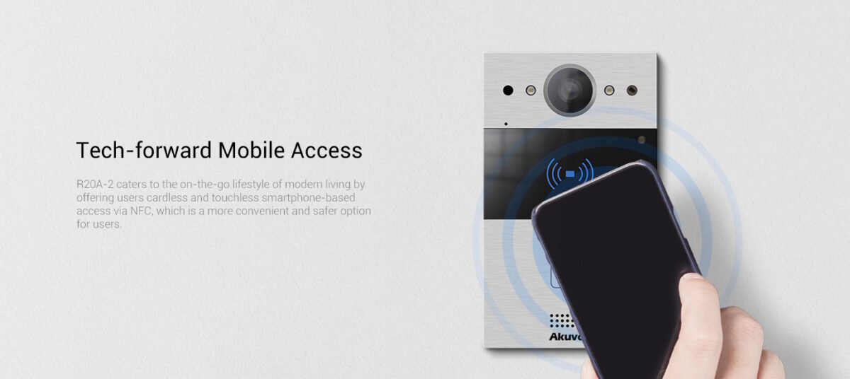 AV-R20A-2 Akuvox SIP 2 wire IP65 Pushbutton Video Intercom with RFID – Tecsmarts