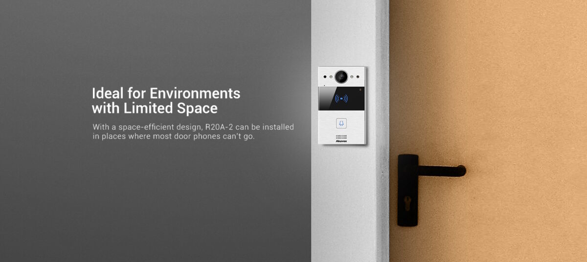 AV-R20A-2 Akuvox SIP 2 wire IP65 Pushbutton Video Intercom with RFID ...