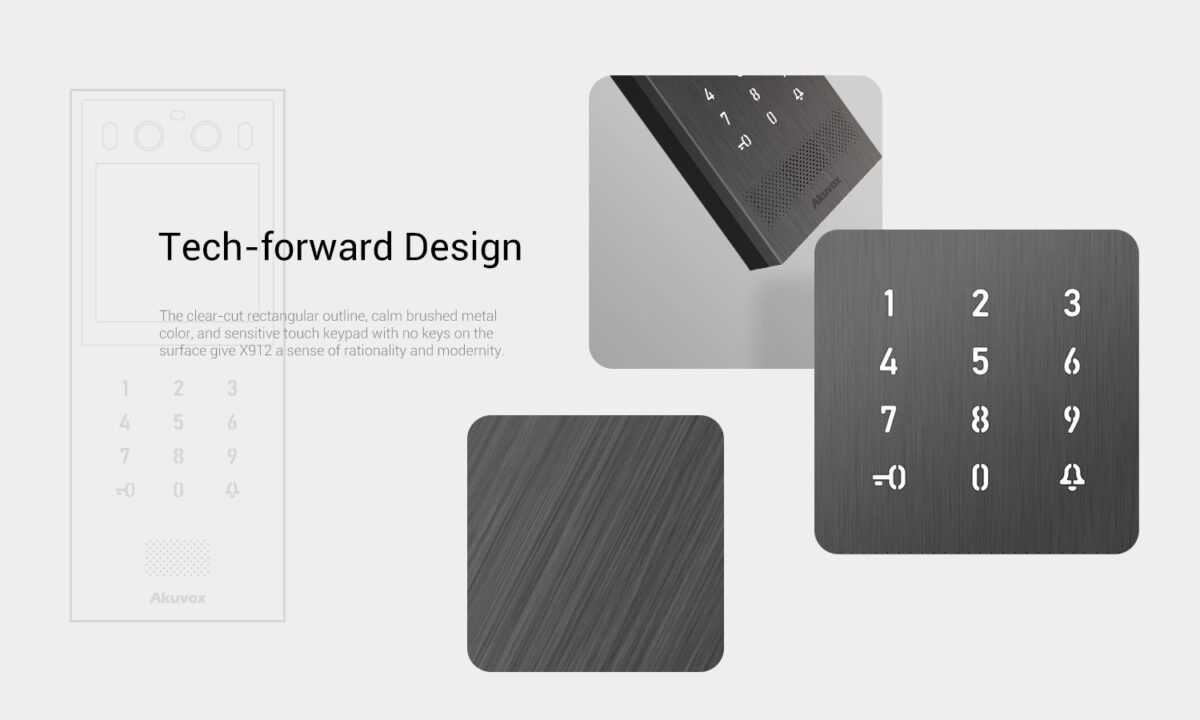 AV-X912K Akuvox Vandal-Resistant Gate/Door Intercom for High-end ...