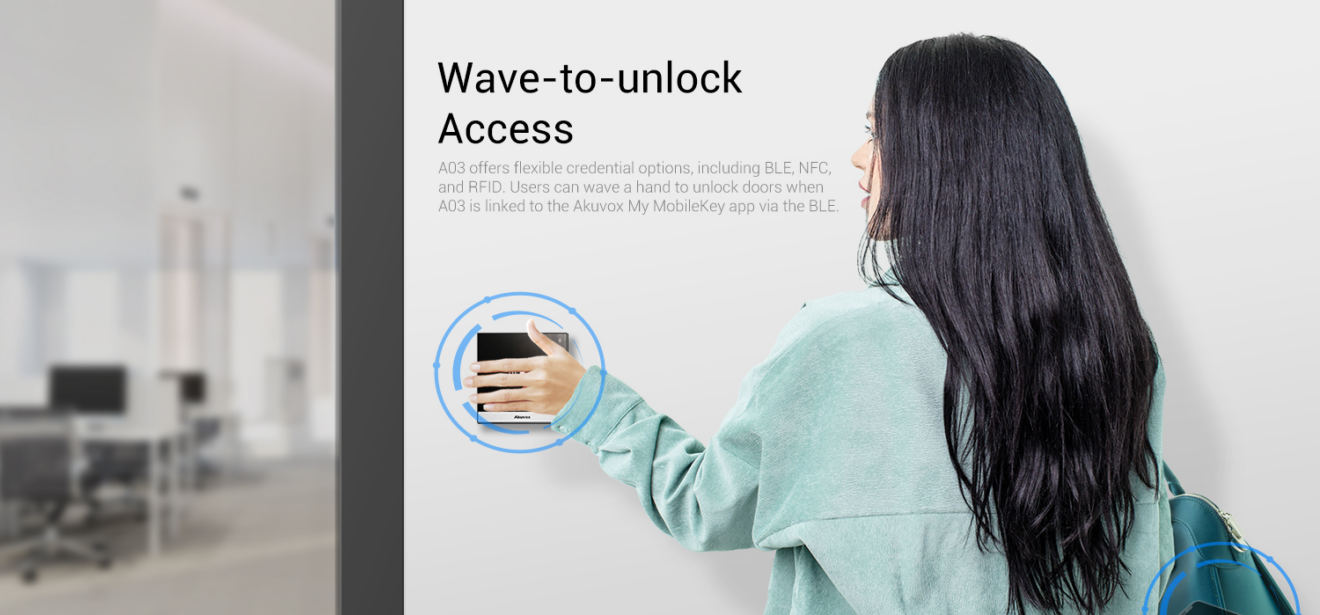 AV-A03S Akuvox Access Control Terminal – RFID BT NFC – Tecsmarts