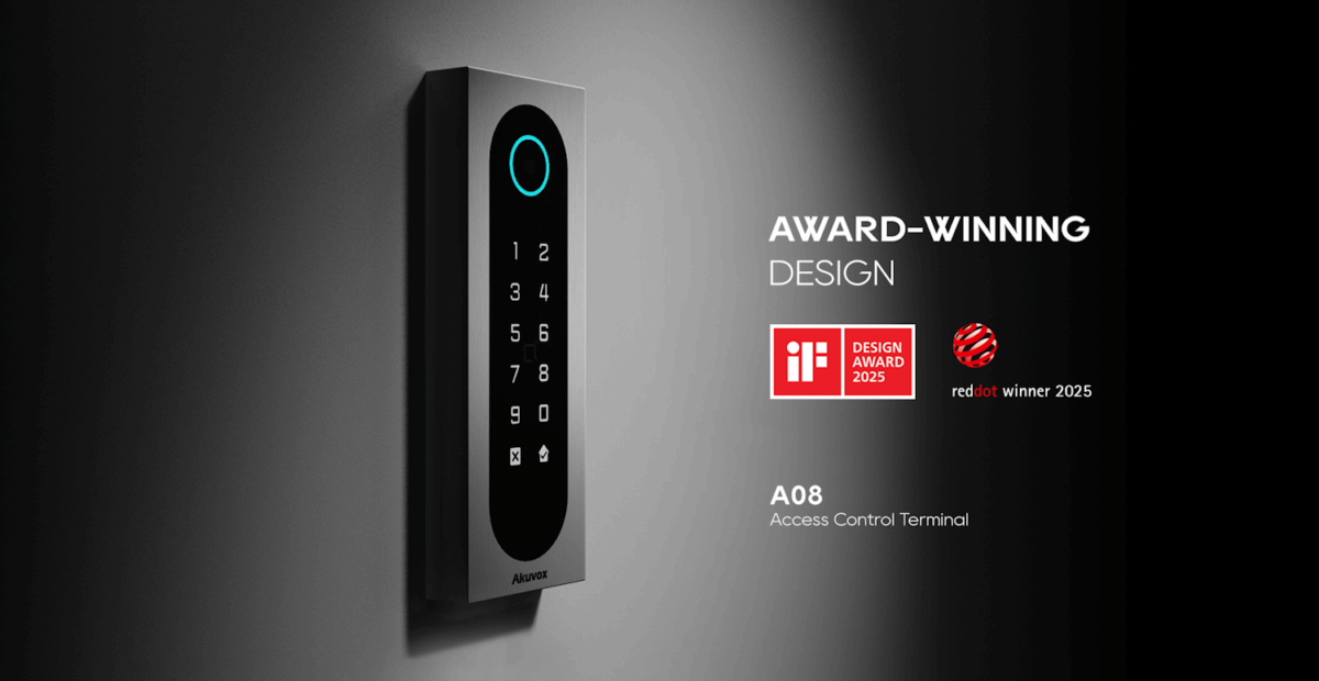 Akuvox AV-A08 Mullion Style Multi-Access Control Terminal – Tecsmarts
