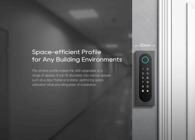 Akuvox AV-A08 Mullion Style Multi-Access Control Terminal – Tecsmarts