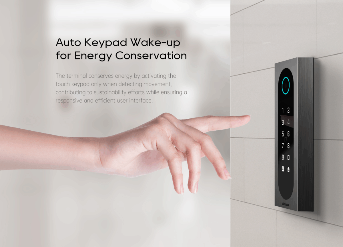 Akuvox AV-A08 Mullion Style Multi-Access Control Terminal – Tecsmarts