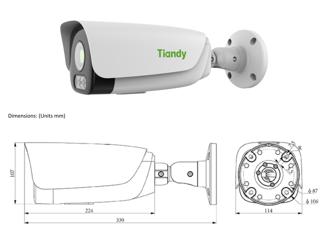 TC-C34LQ Tiandy 4MP Motorized LPR – Tecsmarts