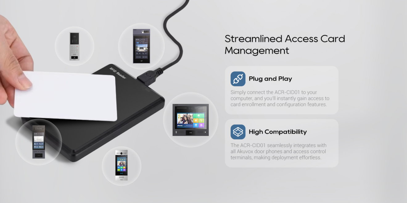 AV-CID01 Akuvox Desktop USB Card Reader – Tecsmarts